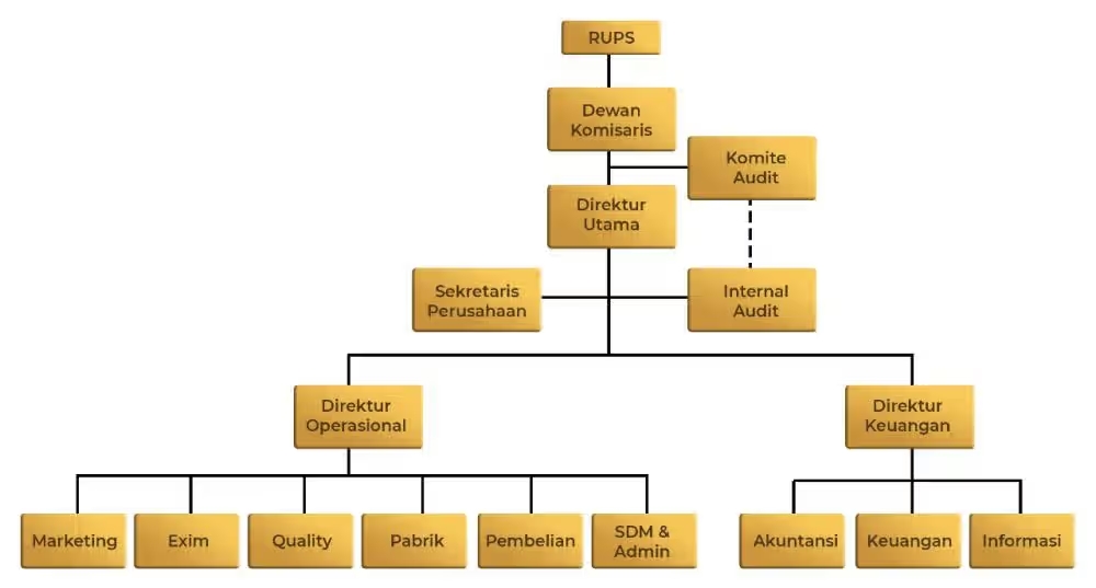 20 Contoh Struktur Organisasi Perusahaan Dengan Susunannya