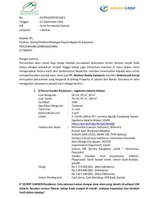 23 Contoh Surat Penawaran Produk Yang Benar Serta Templatenya