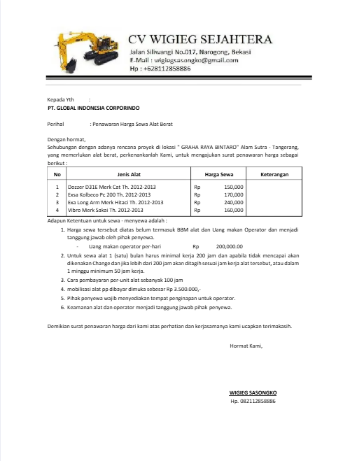 23 Contoh Surat Penawaran Produk Yang Benar Serta Templatenya